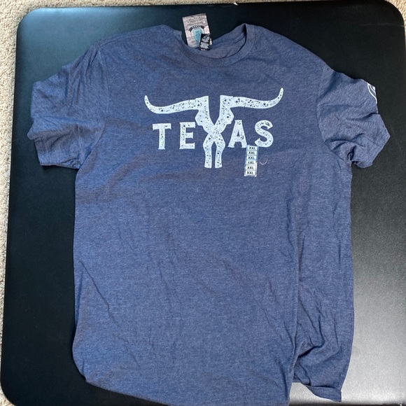District | Shirts | District Mens Xxl Blue Tshirt Nwt Texas | Poshmark
